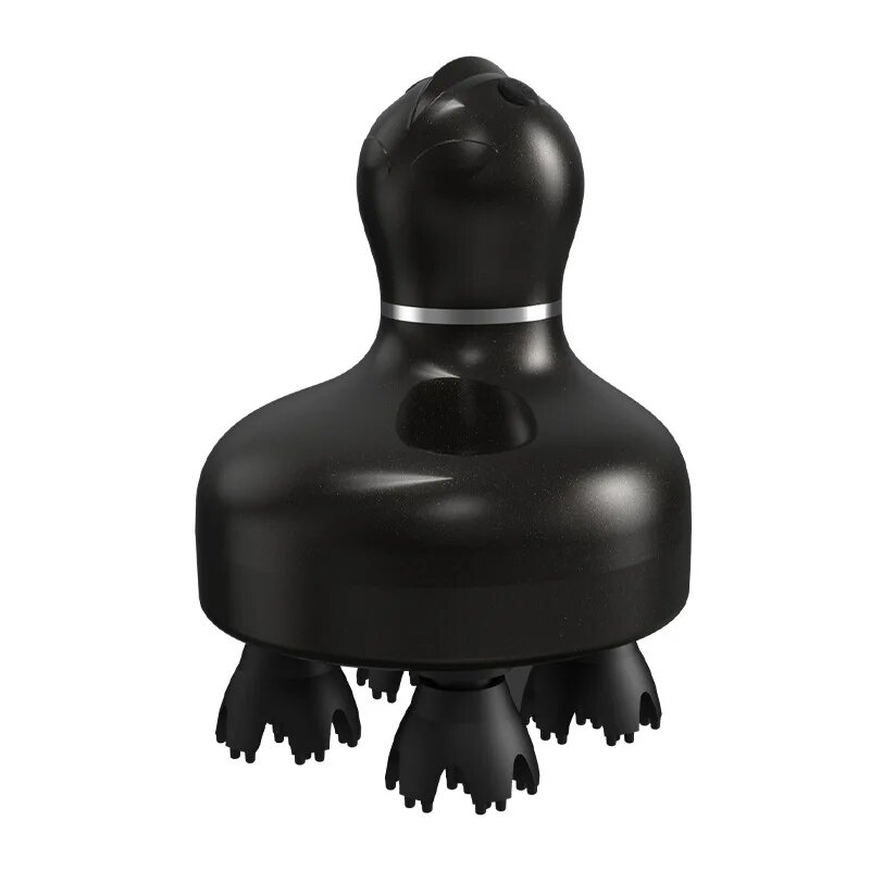 Электрический массажер для головы, массажер для массажа головы, 4 массажных головки для глубокой очистки и снятия стресса, массажер для тела