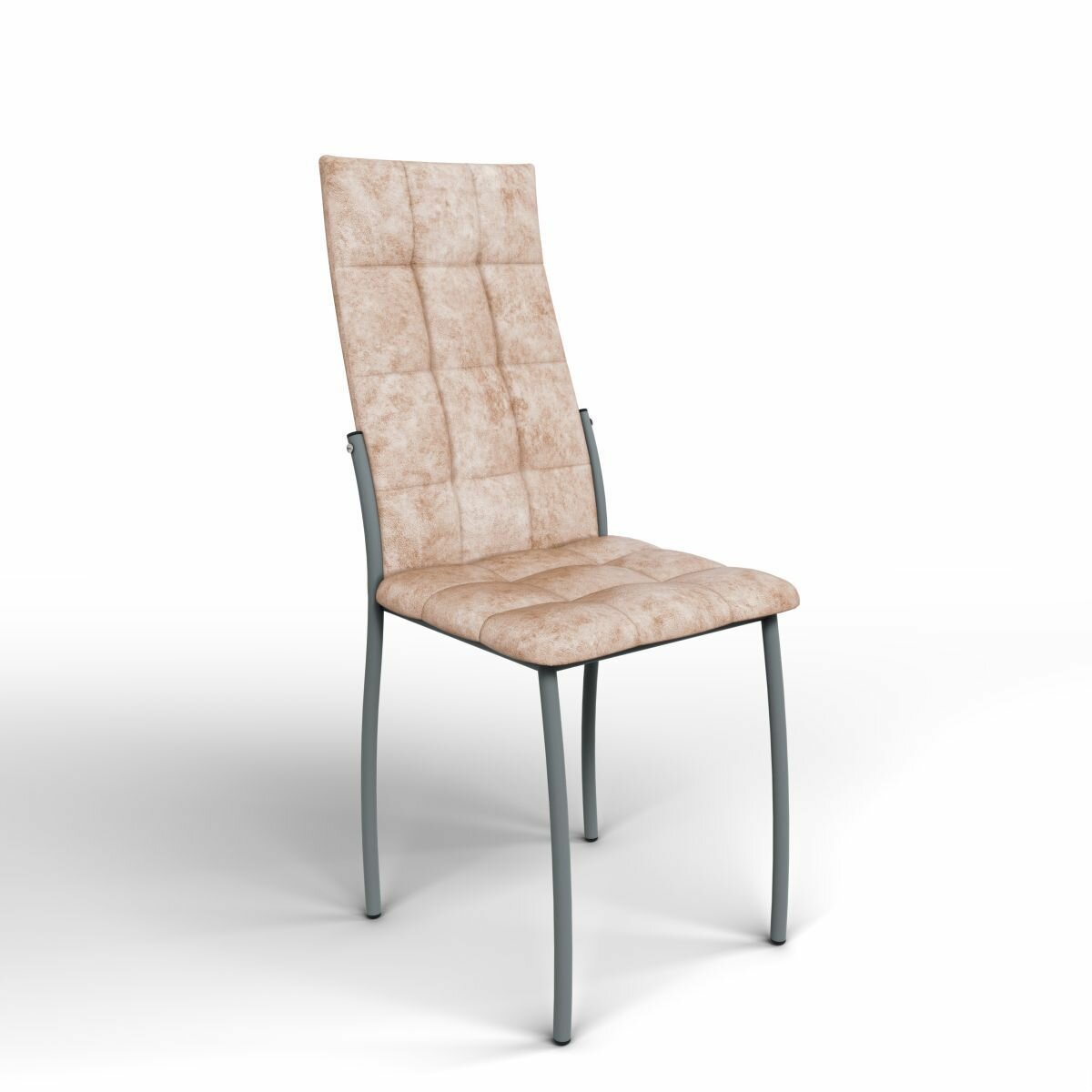 Стул - металлокаркас "волна" Латте/Серебро (Бител)