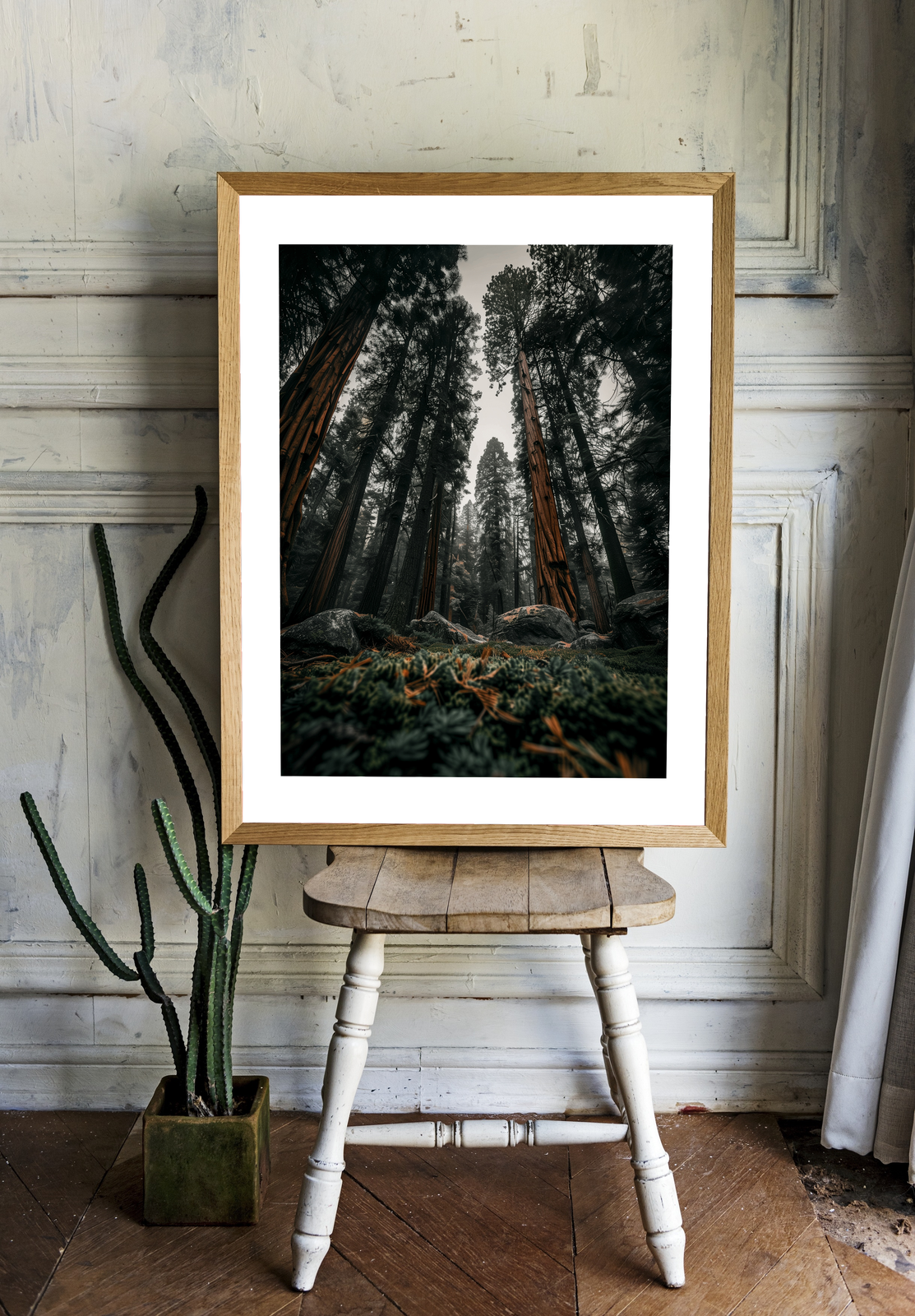 Постер "Величие секвой в тумане" 40x50 без рамы