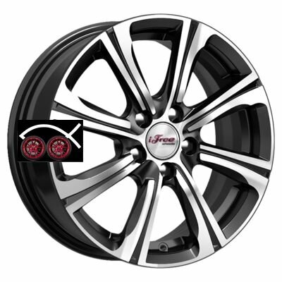Колесный диск iFree Апероль (КС862) 6x15 5x100.0 ET38 D57.1 черный