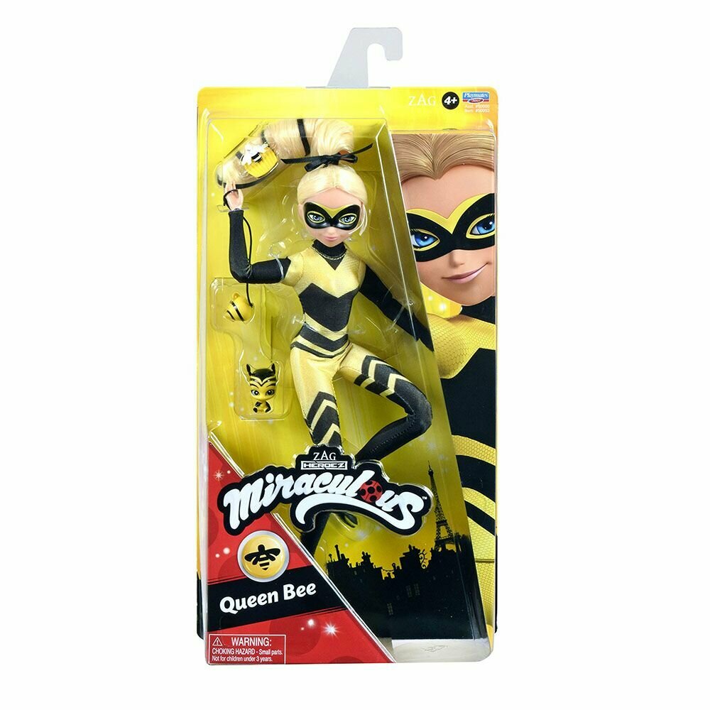 Playmates Toys Zag Heroez Miraculous Queen Bee Fashion Doll / Модная кукла с чудотворная персонажем и аксессуарами