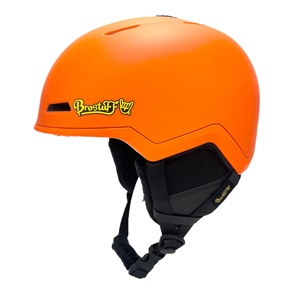 Шлем для сноуборда, горных лыж BroStuff peak matt orange, размер M (55-58см)