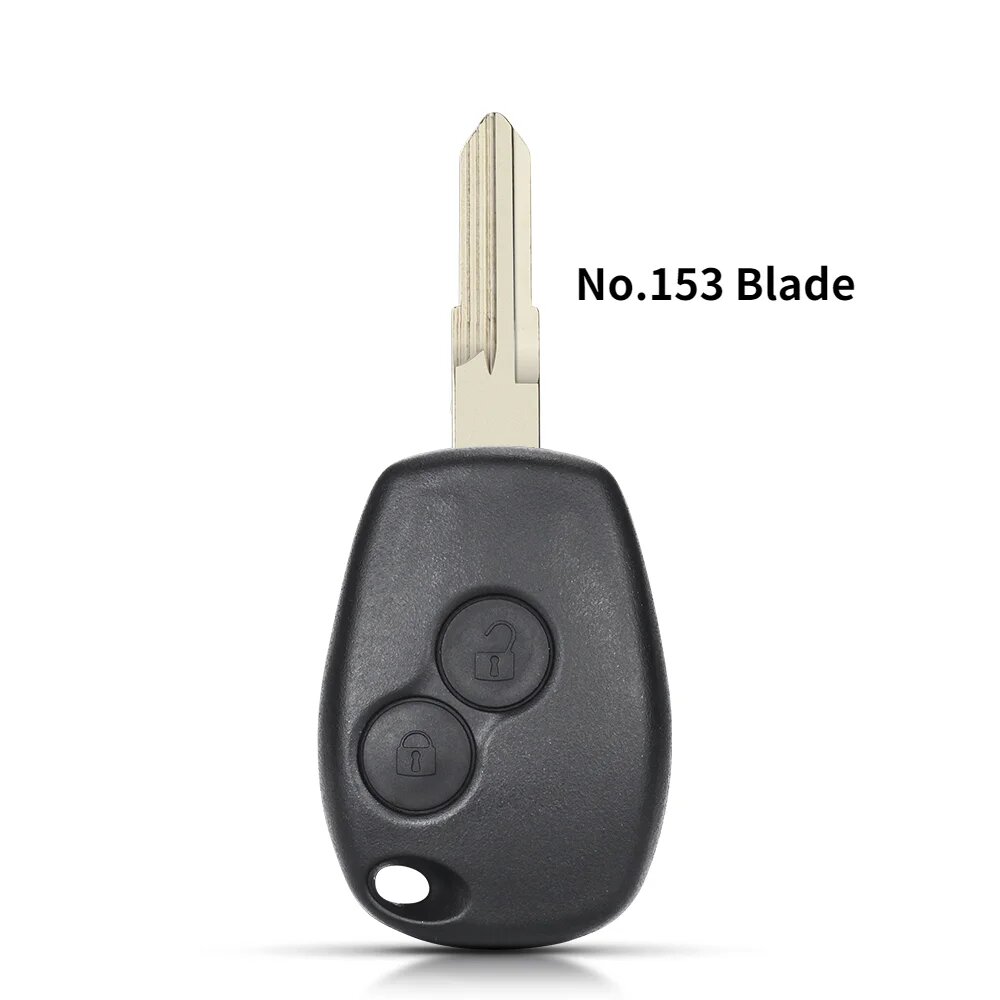 Пульт дистанционного управления KEYYOU, корпус для автомобильного ключа с 2 кнопками, подходит для Renault Duster Modus Clio 3 поддерживается DACIA Logan Sandero Kangoo для NISSAN ALMERA No.153 Blade 2BTN