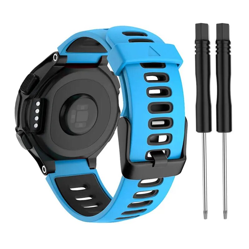 Ремешок для Garmin Forerunner 735XT, blue black