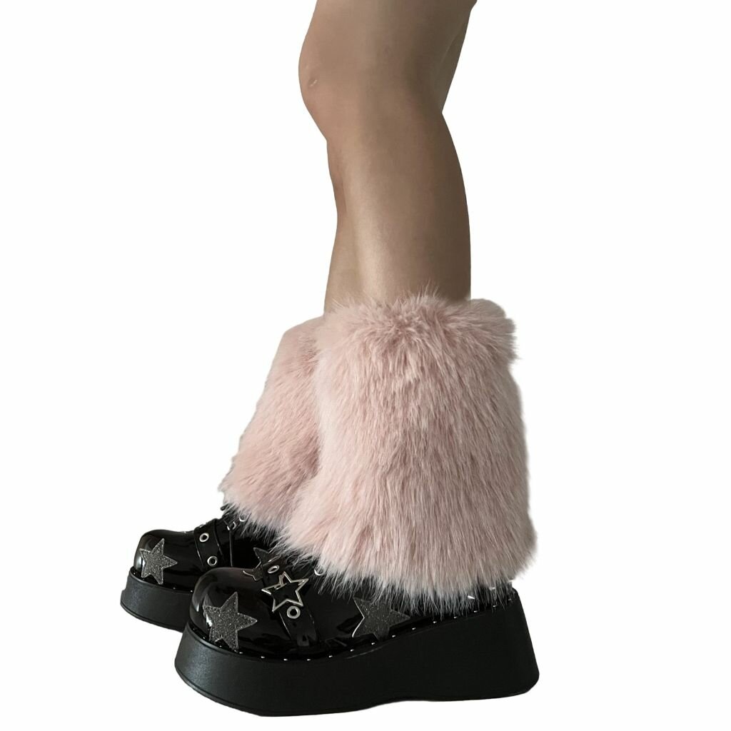 (1 пара) Комплект для волосатых ног современной горячей девушки-розовый-20 см