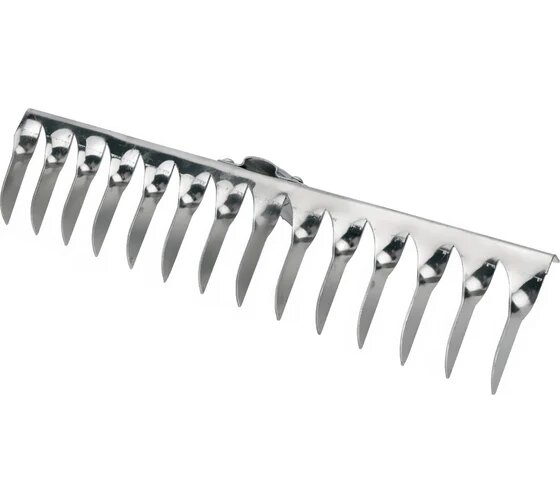 Витые грабли без черенка Gigant 14-ти зубые, нержавеющая сталь GFE-04