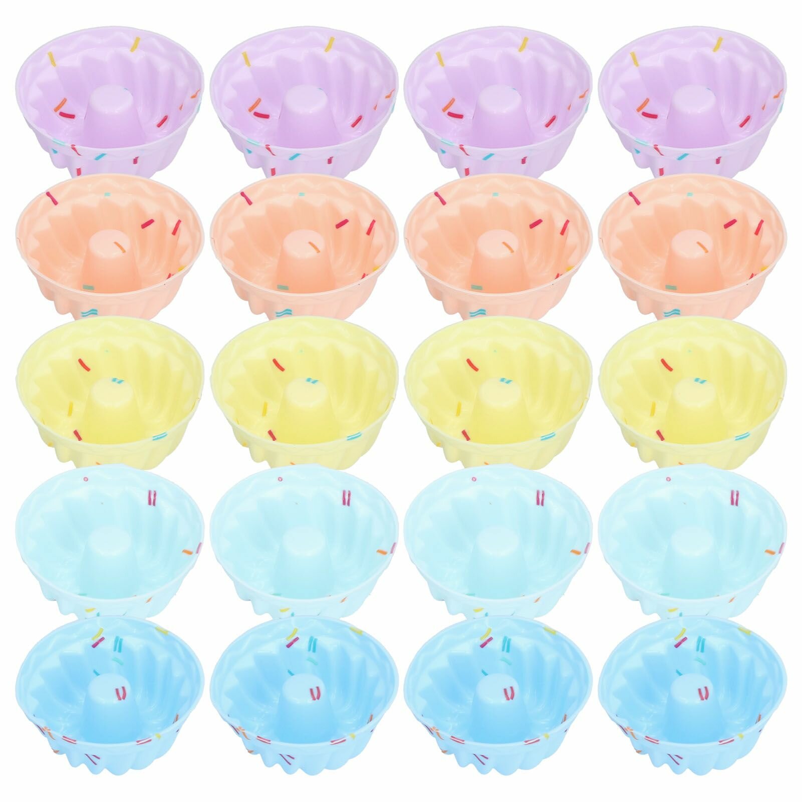 20 шт. силиконовые формочки для кексов, многоразовые, легко чистить, для выпечки