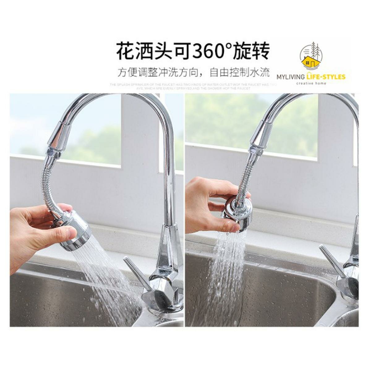 Удлинительная головка для водопроводного крана, насадка для кухонного крана, вращающаяся раковина из нержавеющей стали, головка для воздушной трубы Paip Sinki