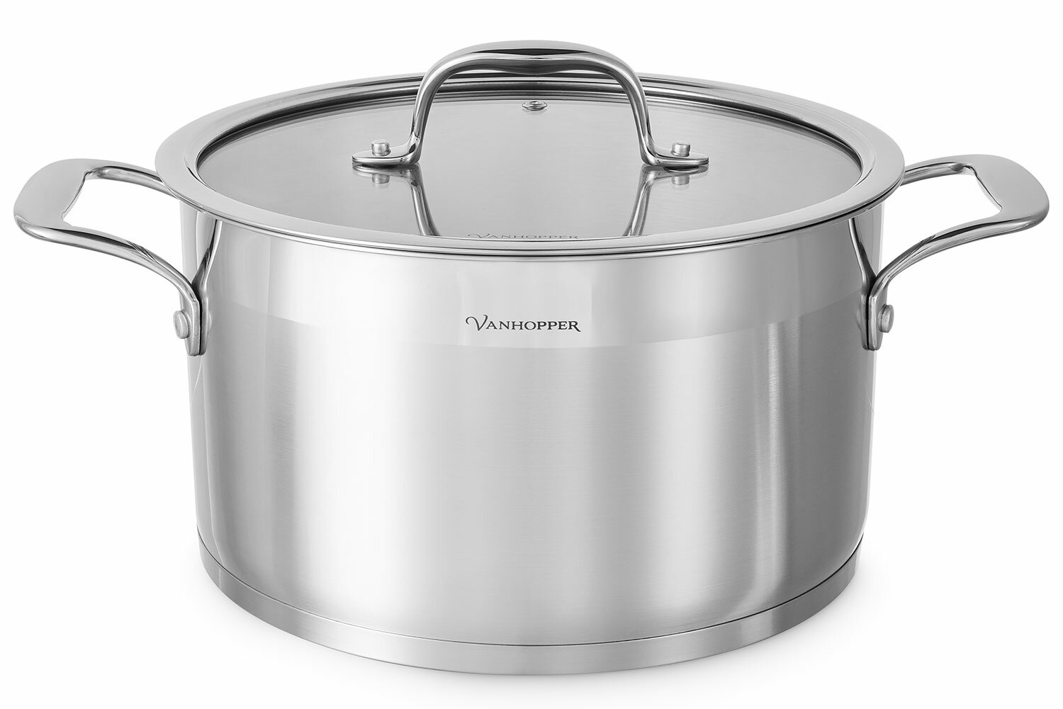 Кастрюля с крышкой VANHOPPER Versailles XC-188-24C, 6 л, нержавеющая сталь