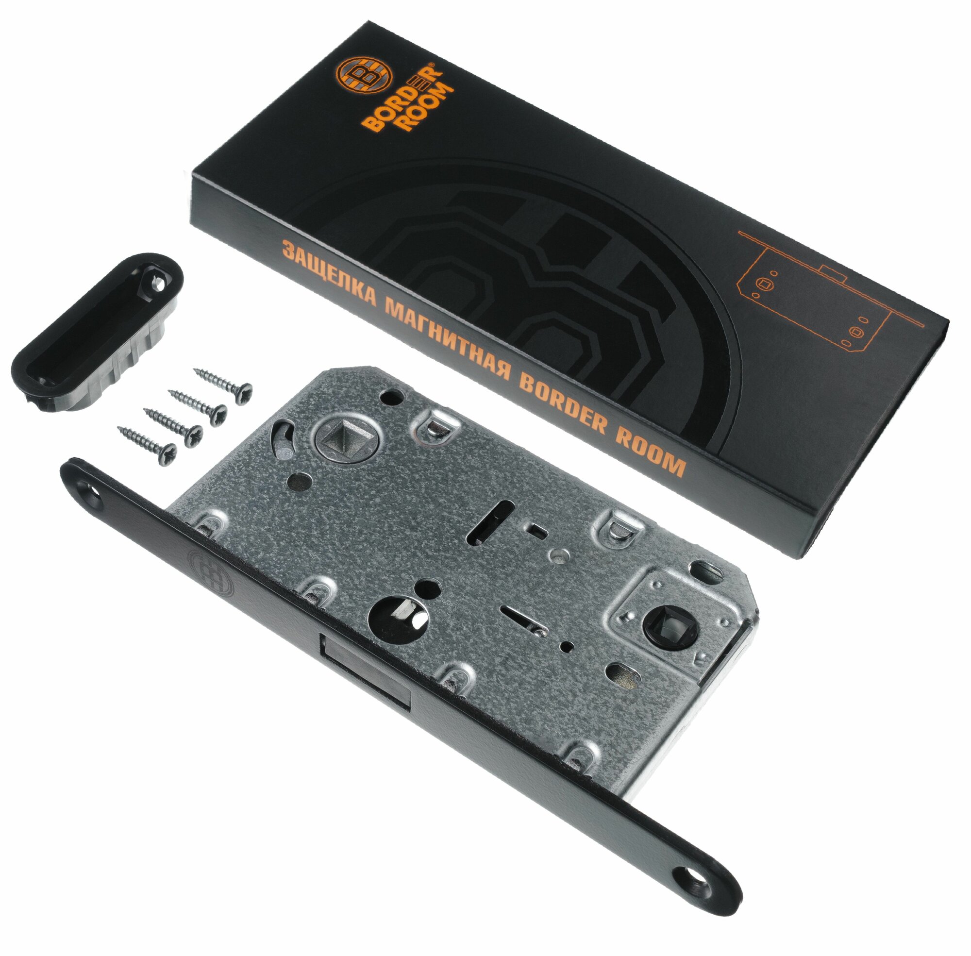 Защелка магнитная BORDER Черный никель ( коробка)