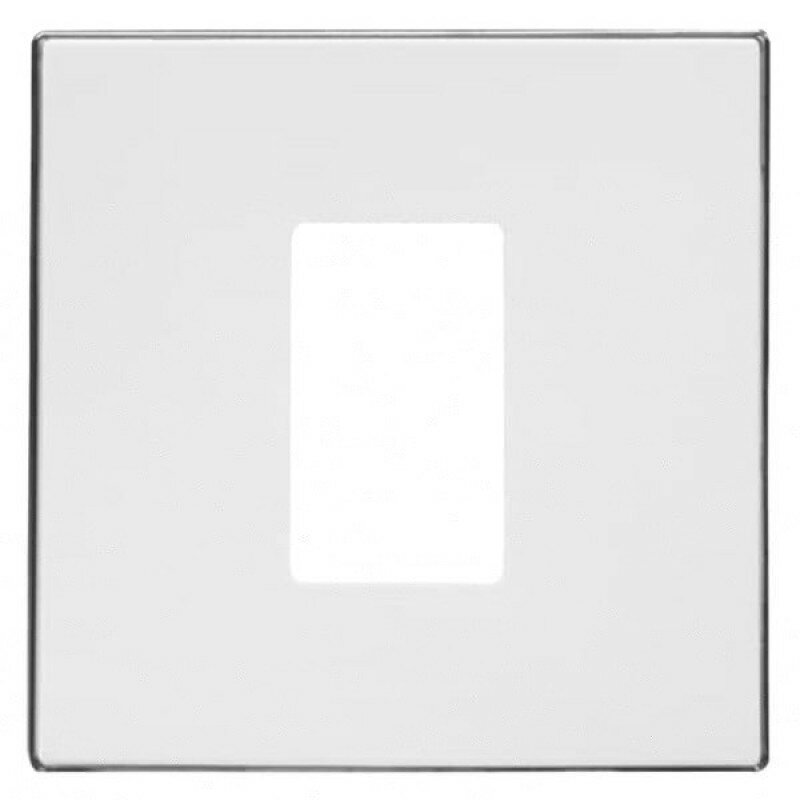 Накладка для один механизм VDI ABB SKY, белый (8555 BL) 2CLA855500A1101
