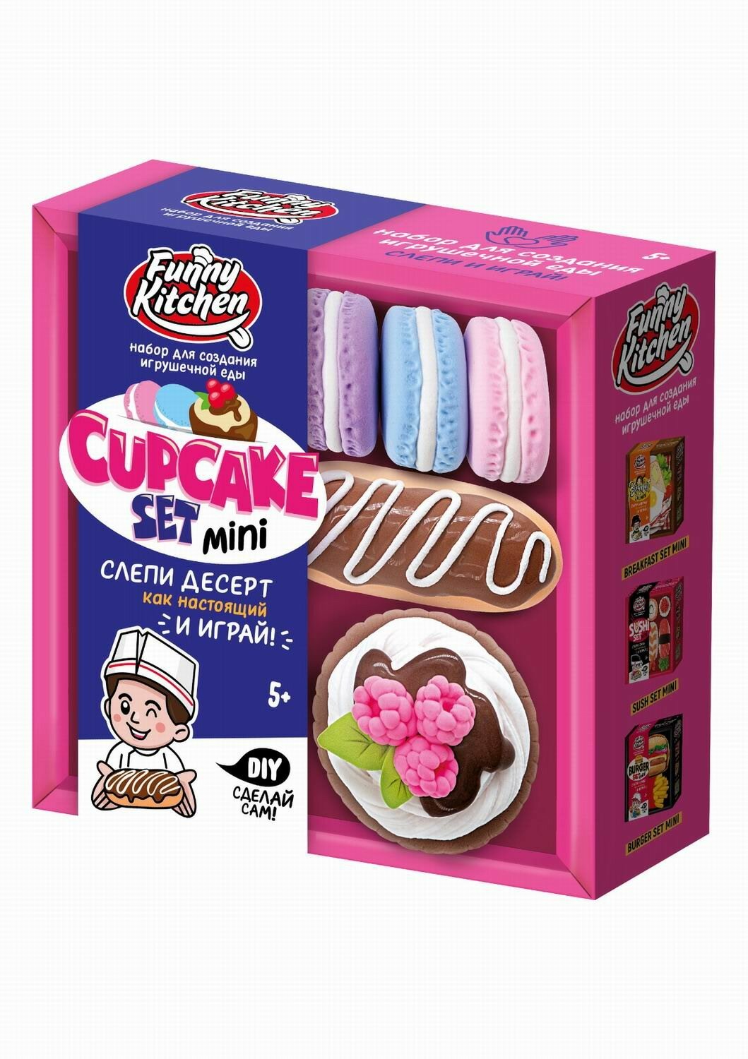 Набор для лепки Slime "Funny Kitchen", Cupcake Set, Mini (SS500-40245)