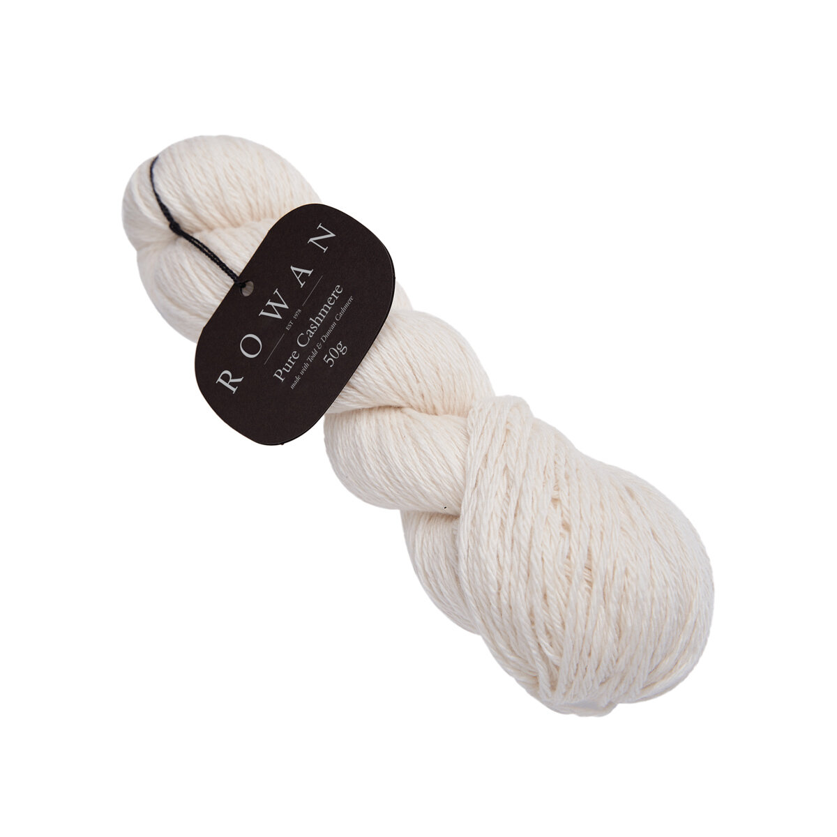 Pure Cashmere /Пьюр Кашемир/ пряжа Rowan, 100% кашемир, 50г/137м, 9802237 (094, chalk (мел), белый)