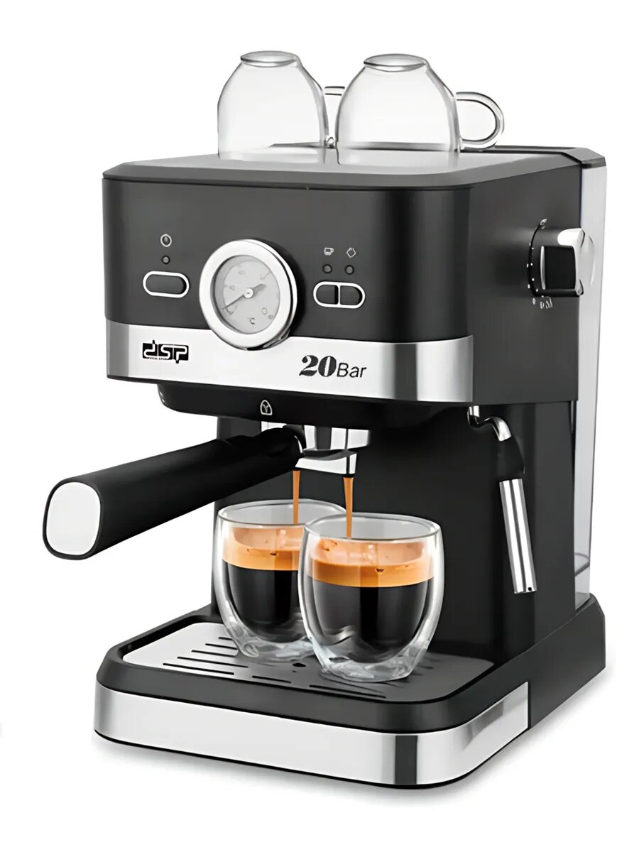 Кофеварка рожковая с капучинатором кофемашина