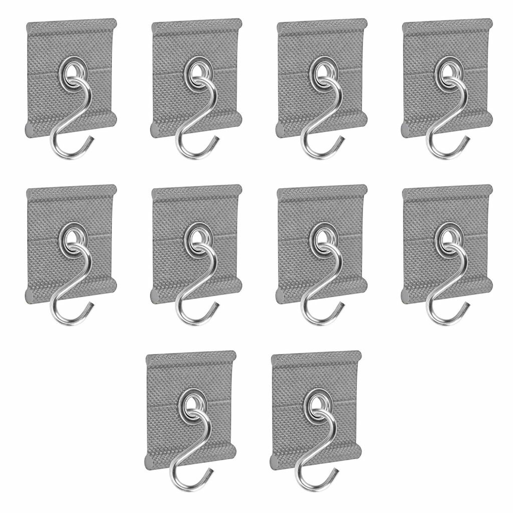 10 комплектов, крючки для тента rv с S-образными крючками-серый