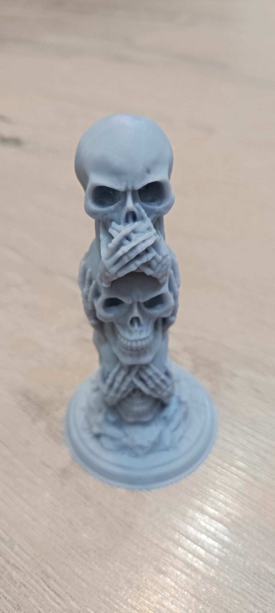 Фигурка под раскраску черепа" Три мудрые обезьяны "