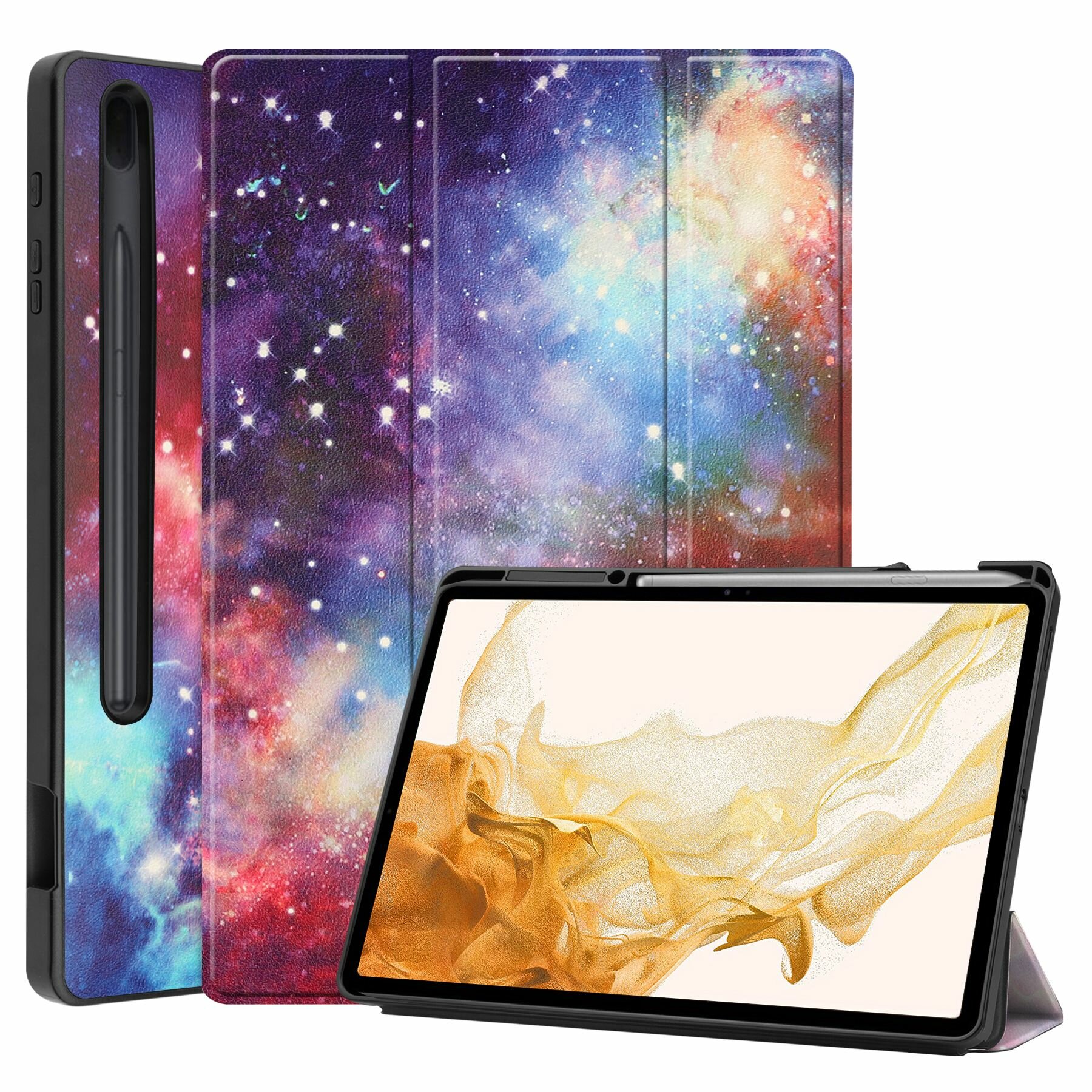Чехол MyPads для Планшета Samsung TAB S7 Plus (2020) / S7 FE Lite / S8 Plus (X800/X806) 12.4"+Ручка