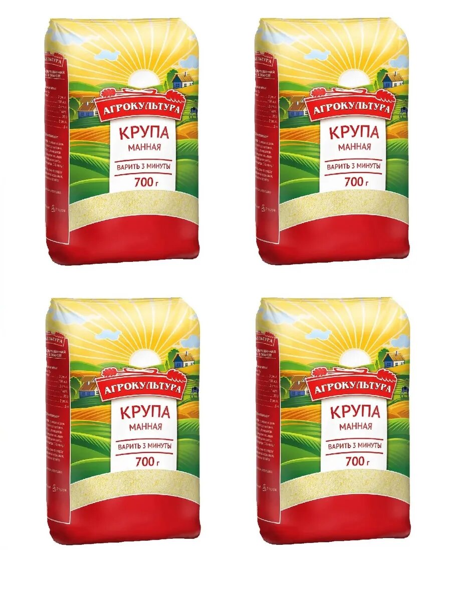 Манная Крупа Агрокультура, 700 гр, 4 шт