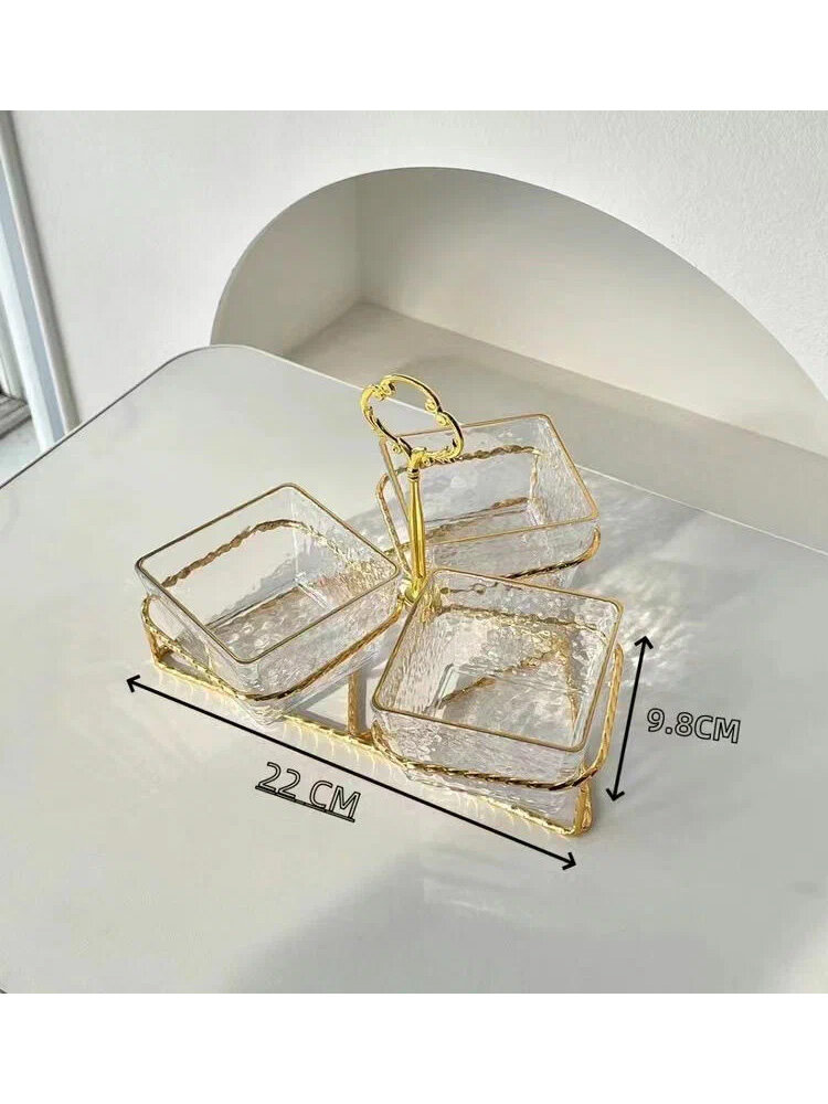 Снэк-п с разделителями для фруктов, Хранение еды на тарелки, пищевой контейнер