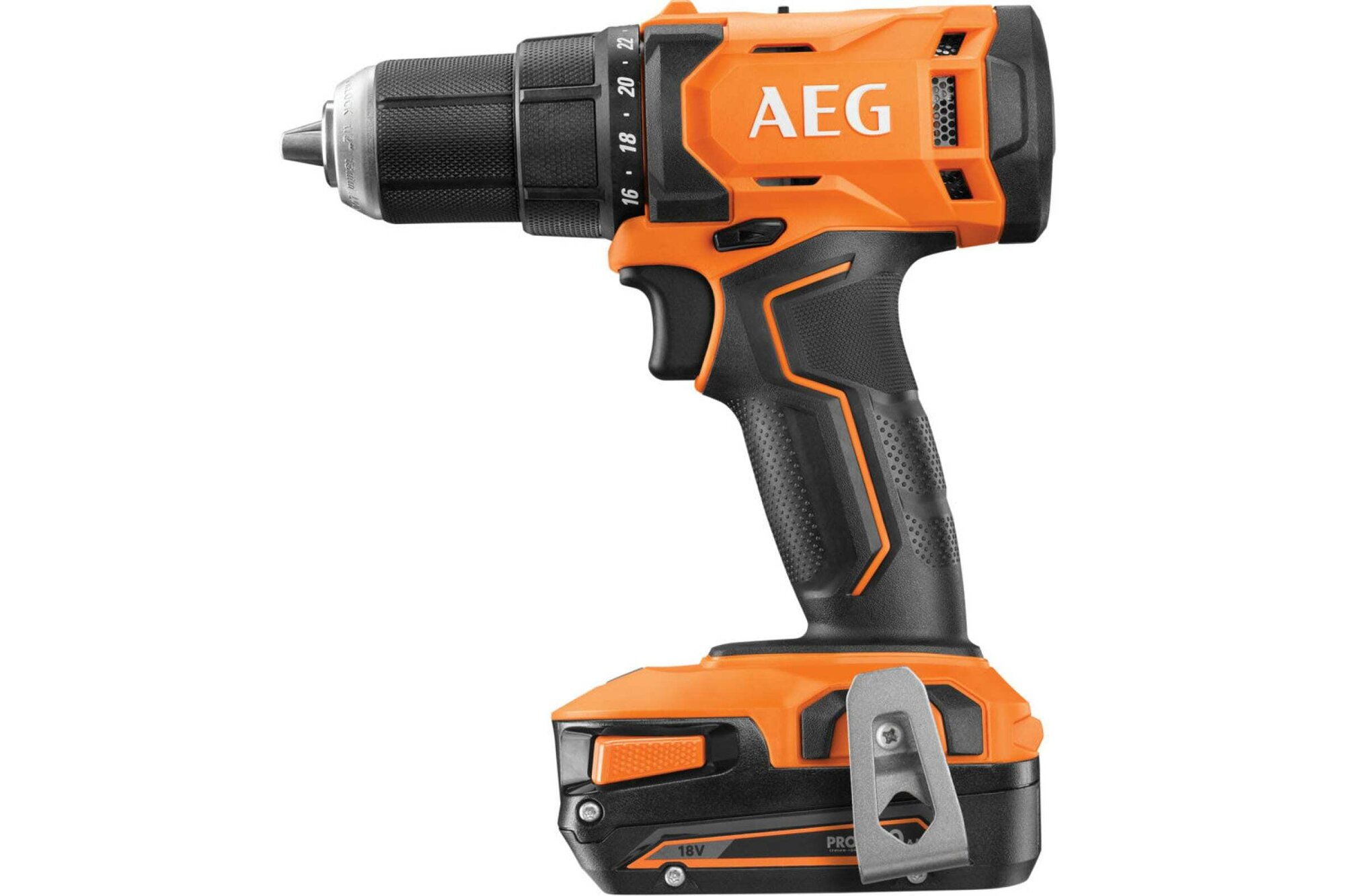 Дрель-шуроповерт AEG BS18G4-202C, 4935478630, бесщеточный, черный, 2 аккумулятора, кейс