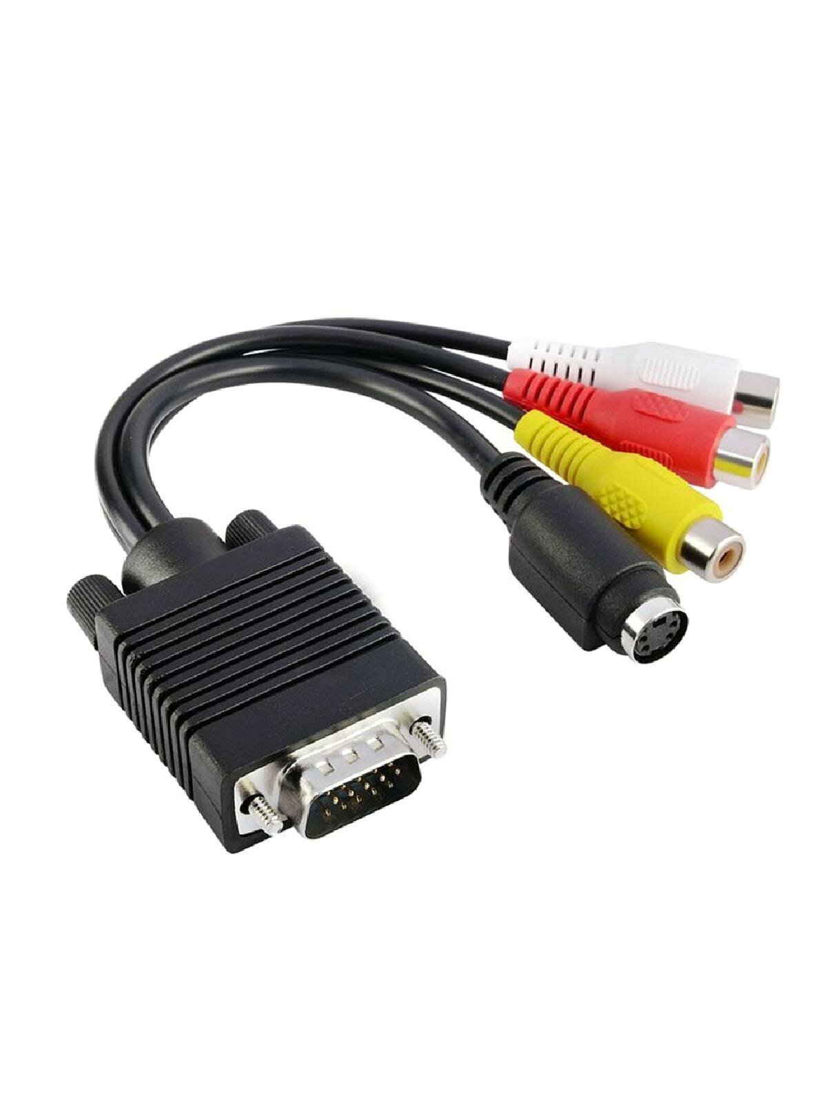 Кабель-адаптер VGA-3RCA plus S sub-terminal cable
