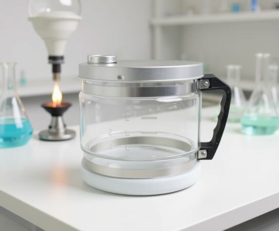 Прозрачная стеклянная емкость 4л для сбора дистиллированной воды для настольных дистилляторов