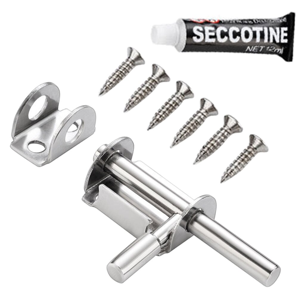 Дверной замок из нержавеющей стали, прочные раздвижные засовы, защелки, засов для спальни, дверной замок с винтами для прочности внутренней двери