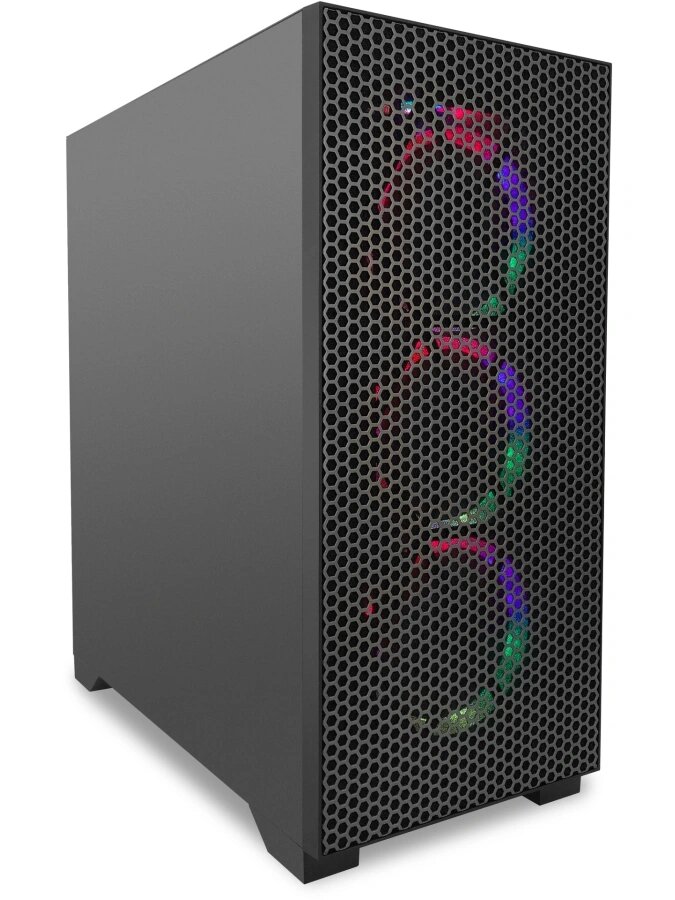 Компьютер IRU Tactio 520B6GP, AMD Ryzen 5 7600, DDR5 32ГБ, SSD 1024ГБ, NVIDIA GeForce RTX 5060TI 8192МБ, FreeDOS, черный (2130961)