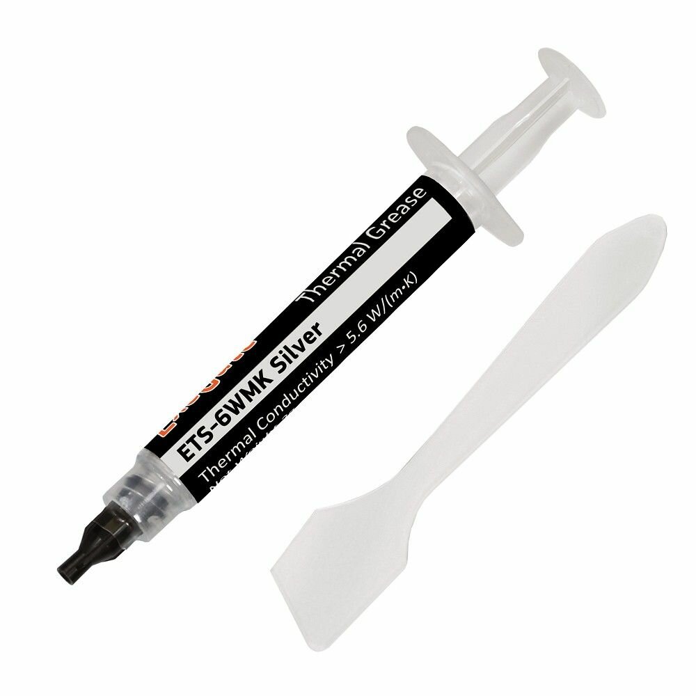 EXEGATE Термопаста EX282346RUS Термопаста ETS - 6WMK Silver, шприц с лопаткой, 2г