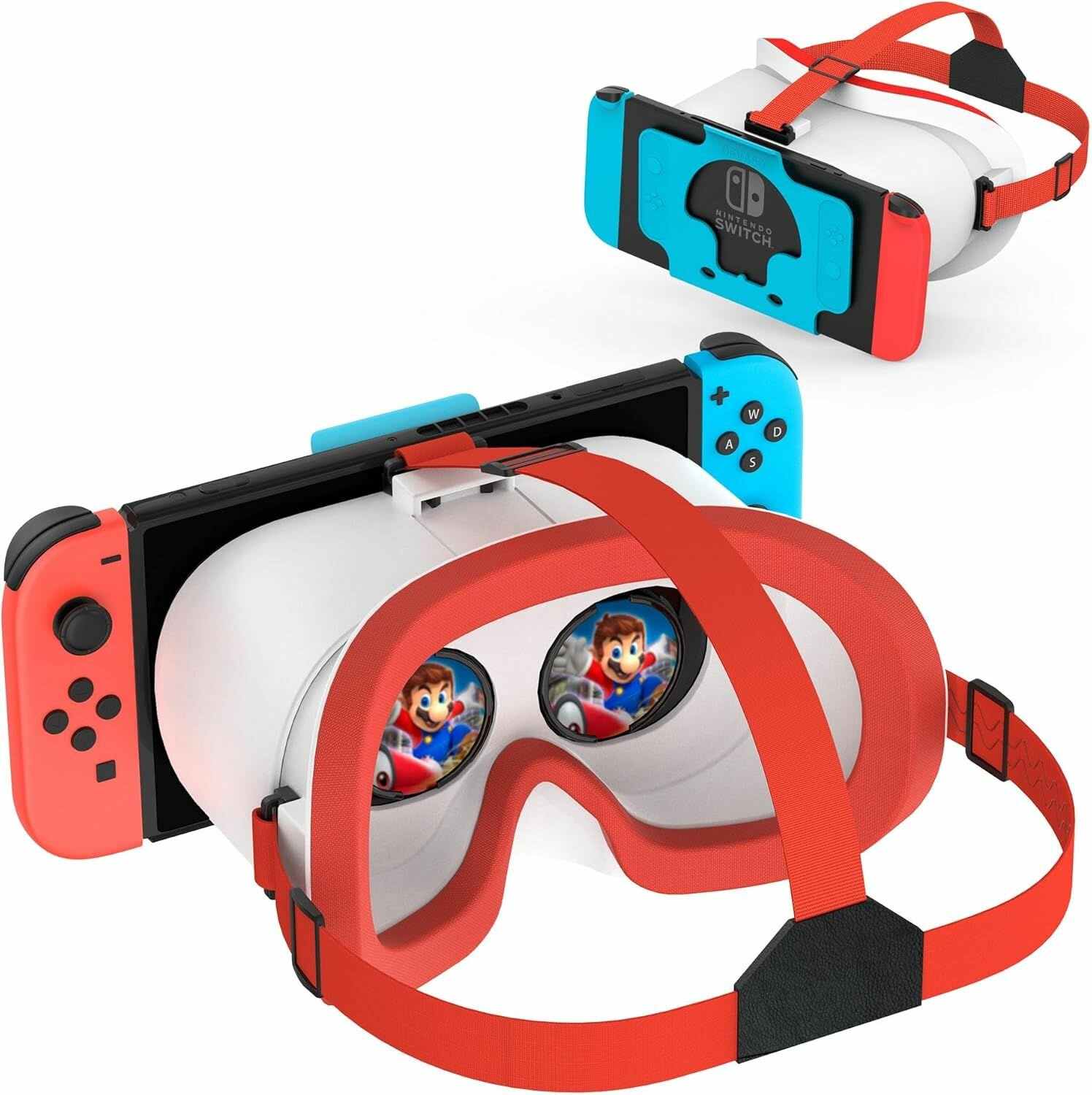 Модернизированная VR-гарнитура для Nintendo Switch и Switch OLED с регулируемым объективом HD и удобными очками VR с оголовьем