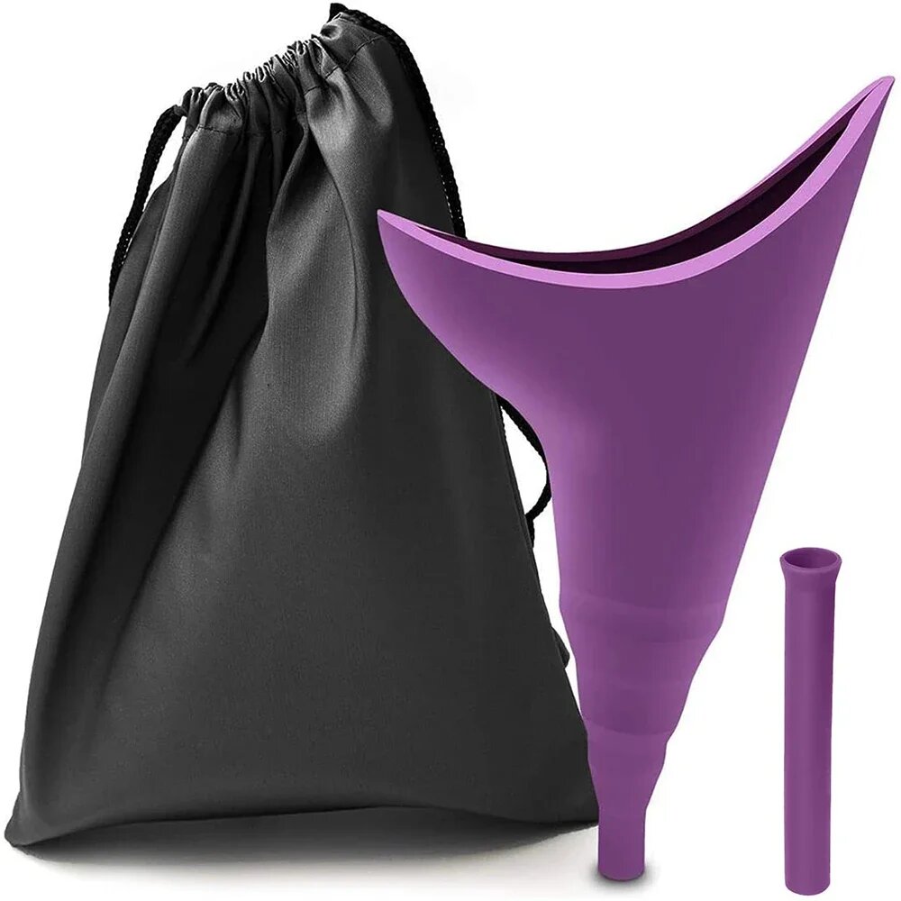 Женский многоразовый мочеприемник фиолетовый PURPLE SET