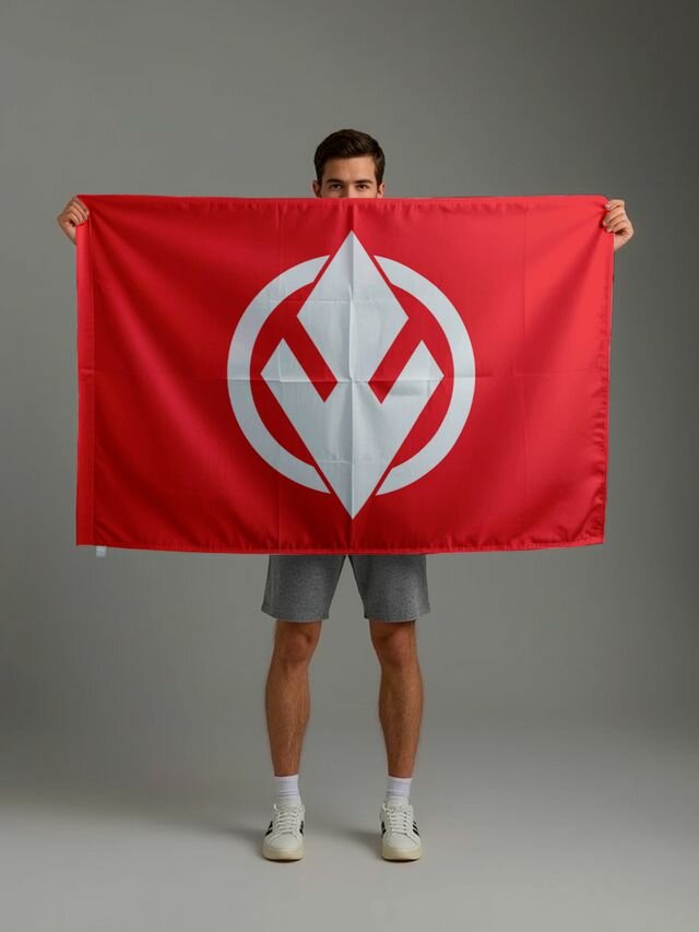 Флаг Последний Орден из Звёздных войн, 70х105 см на сетке для флагштока