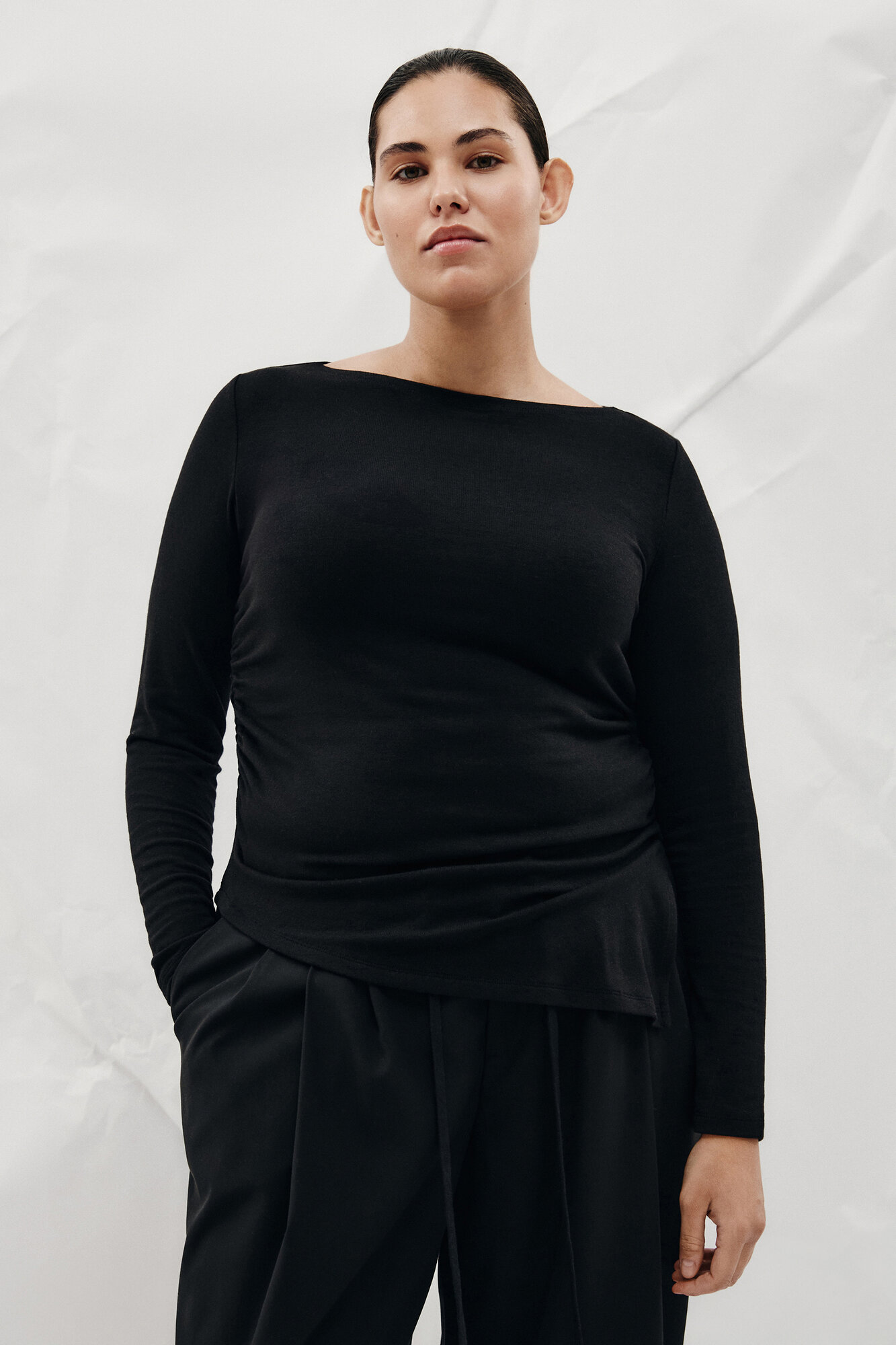 Лонгслив Plus size