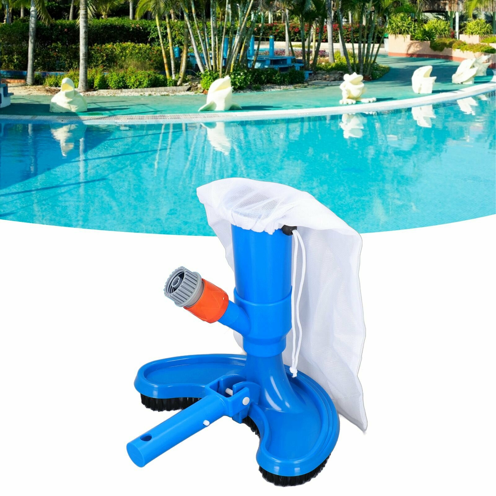 Пылесосы для бассейна Мини-струйный подводный очиститель с щеткой и сетчатым мешком для бассейнов Спа-фонтаны Стандарт США