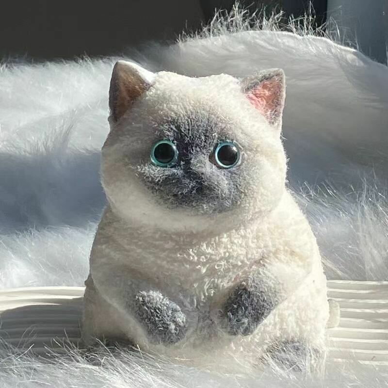 Игрушка антистресс для рук Таба Сквиш Кошачья лапка котика для детей/ Сквиш Котик Пухляш С глазками