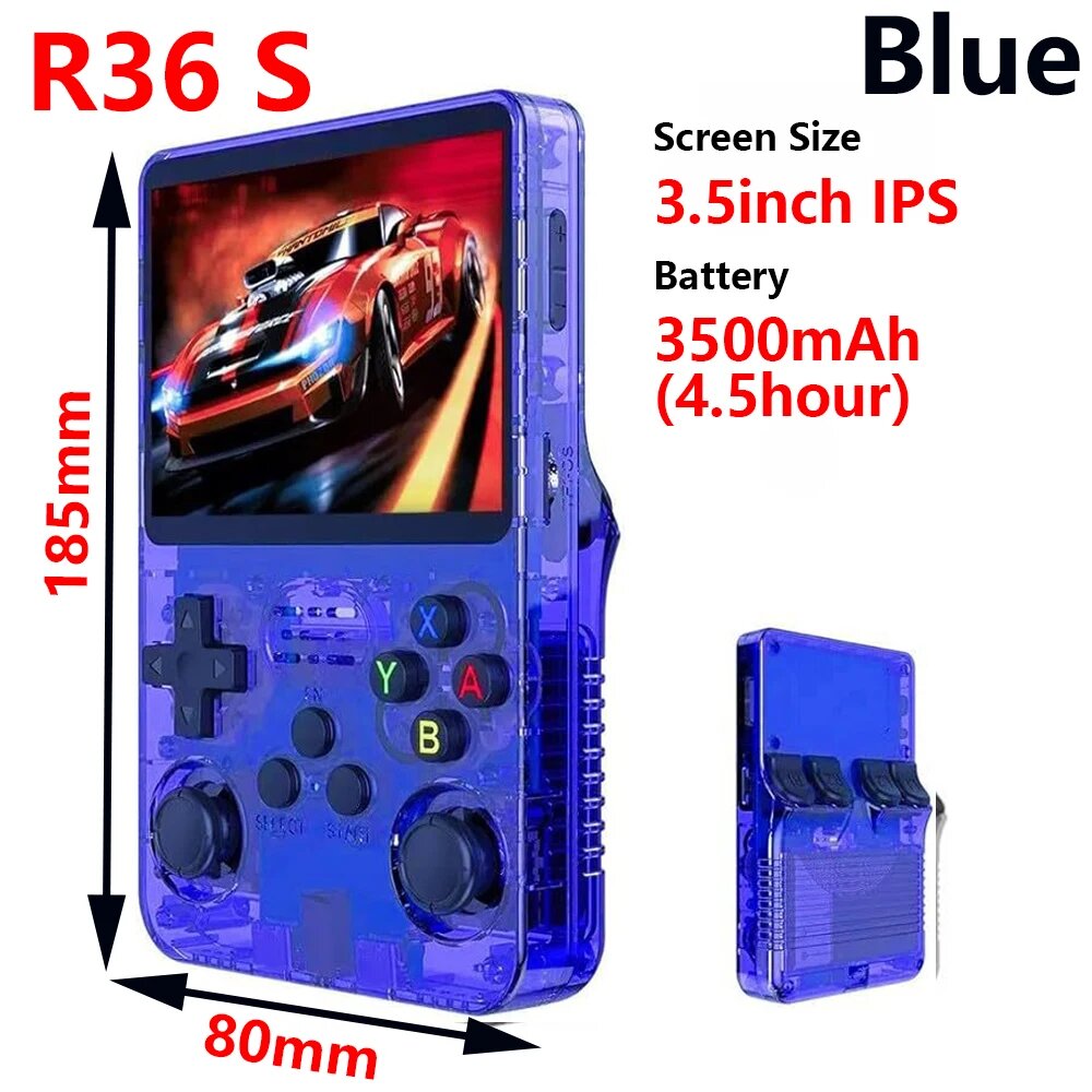 R36S Blue игровая консоль 128GB