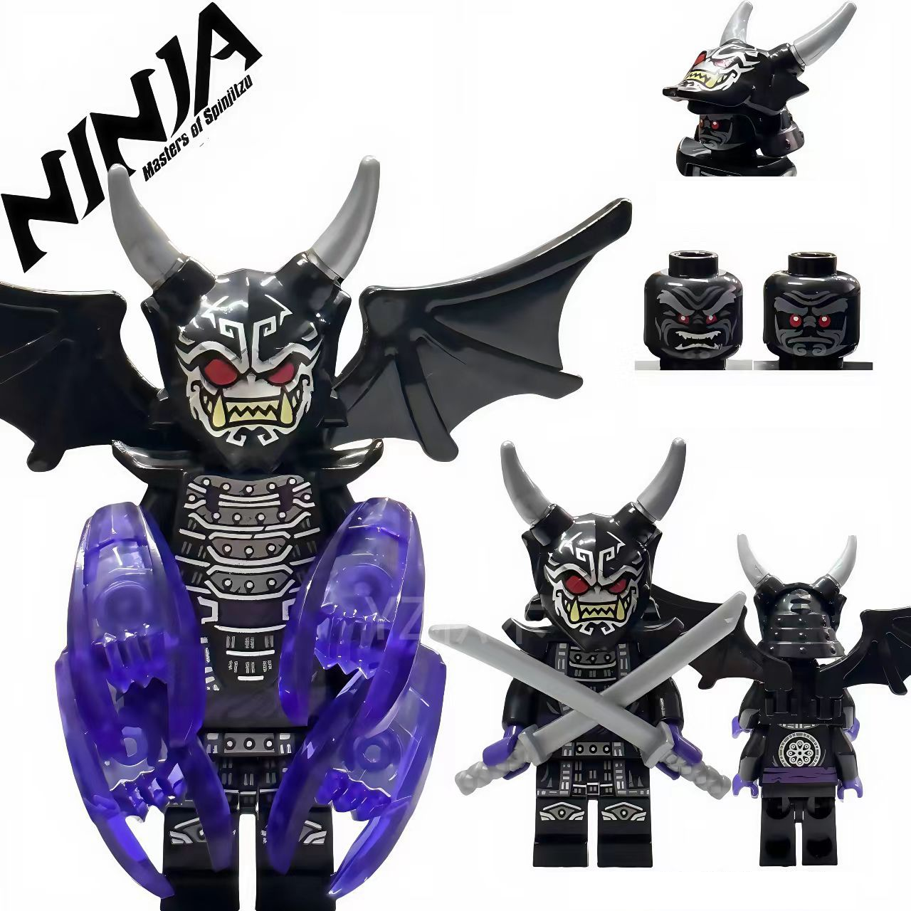 Конструктор для сборки Фантом Ниндзя, серия Ninjago, материал ABS экологичный пластик, тип игрушки мелк частичный сборочный блок-кукла, размер куклы около 4 см в высоту, возрастное ограничение старше 6 лет, упаковка OPP пакет