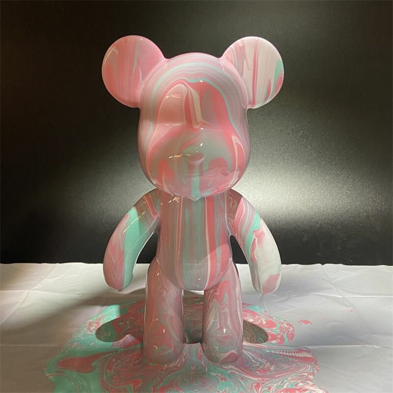 Набор для творчества мишка с красками Bearbrick fluid art 23 см