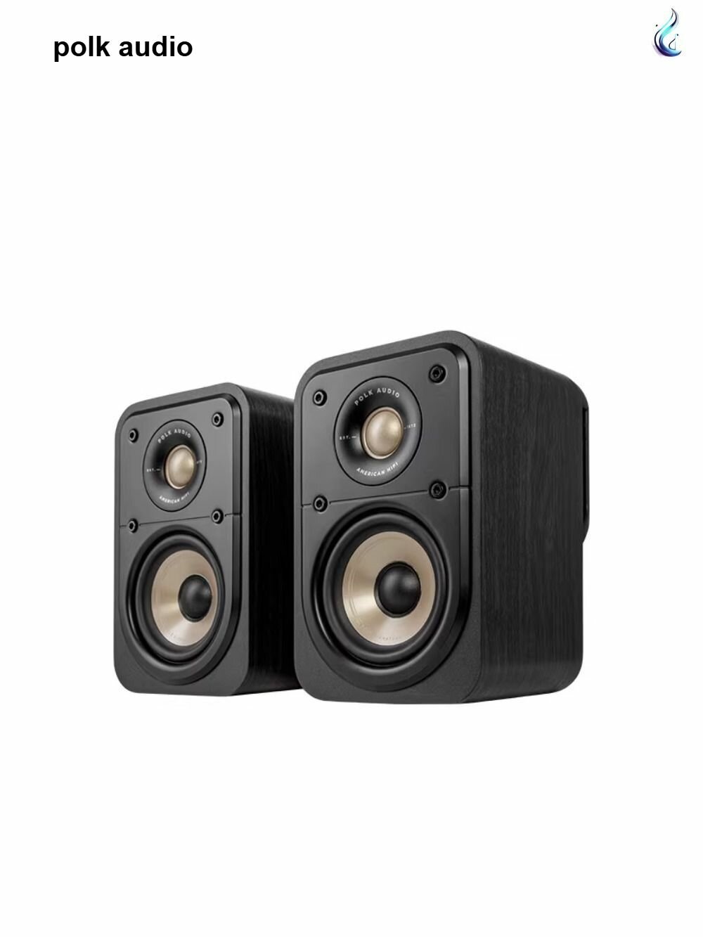 Динамик для домашнего кинотеатра Polk Audio/ES10Hi-Fi, настенный динамик объемного звучания, черный