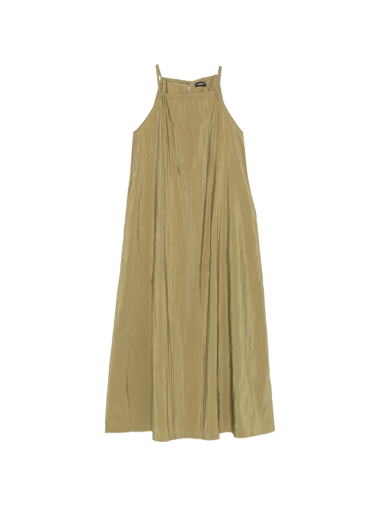 Платье Halterneck crinkled-effect beach dress