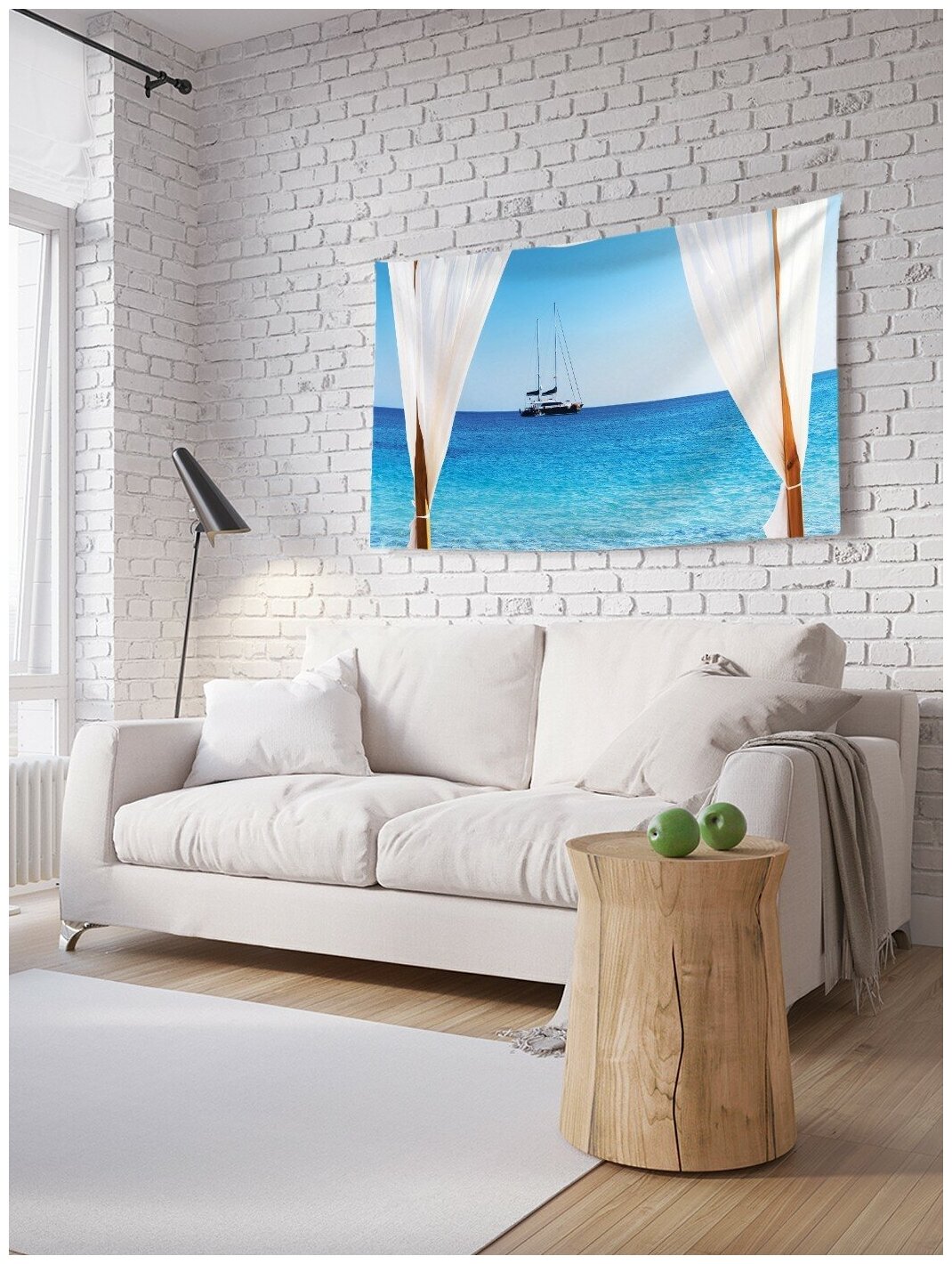 Фотопанно на стену горизонтальный постер 100х150 "Отдых на берегу моря", JoyArty