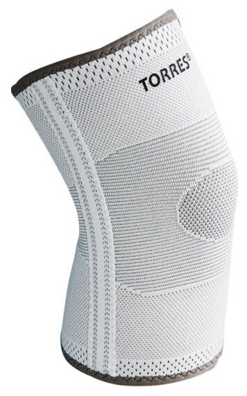 Суппорт колена Torres арт. PRL11010XL, с боковыми вставками, р. XL, нейлон, серый