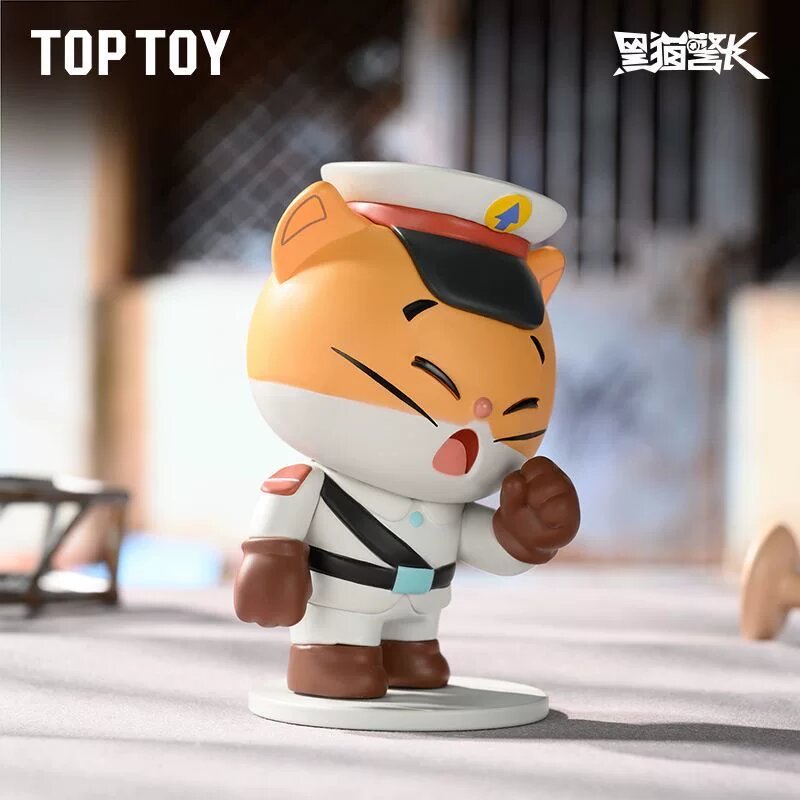 TOPTOY Черный Кот Полицейский 'Газовая Кризис' Ограниченная Версия Сюрпризная Коробка Фигурка Игрушка, 1 Шт