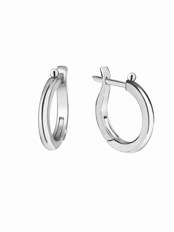 Серьги конго, серебро, 925 проба