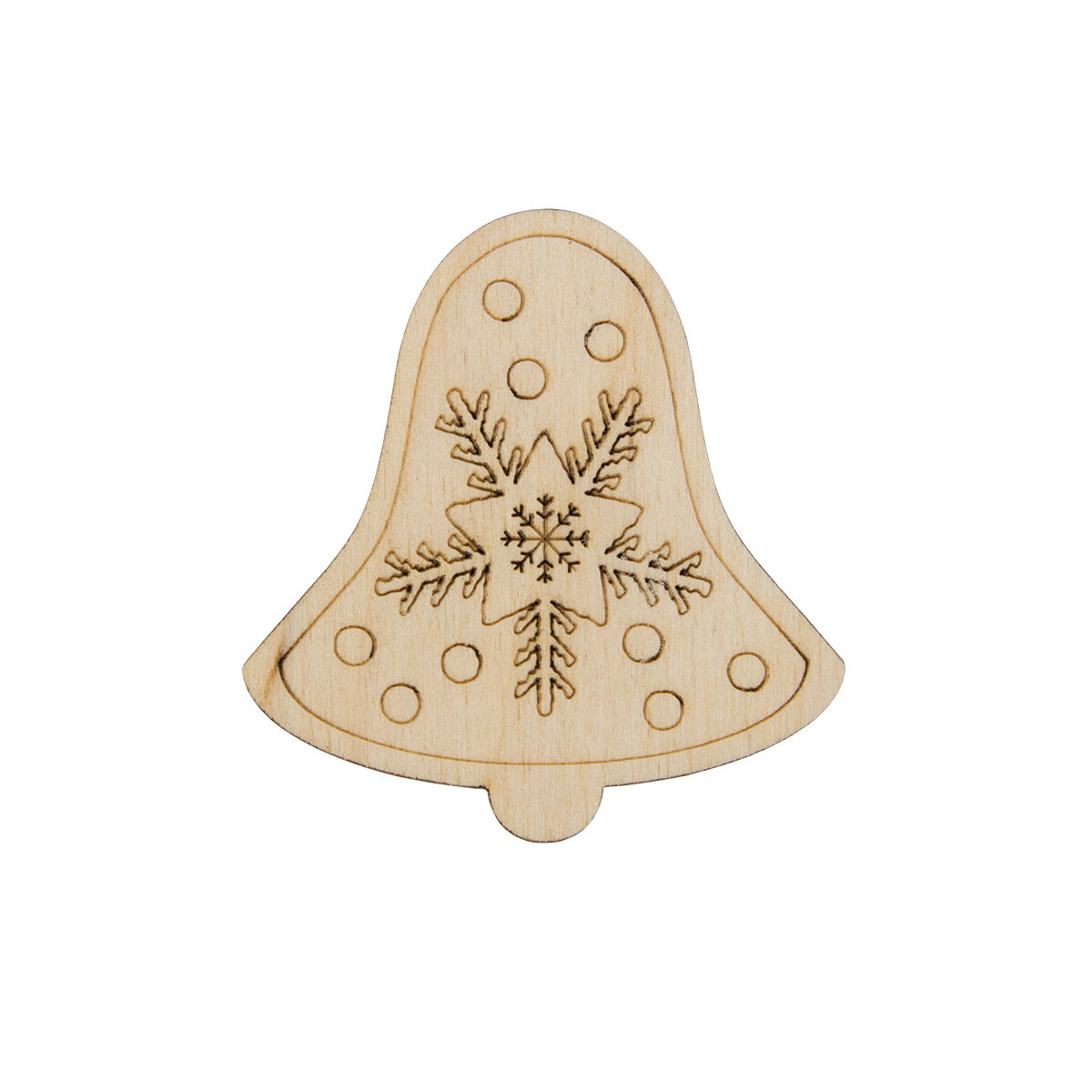 Заготовка деревянная для творчества 'Колокольчик', 5,6*6,6*0,3 см, Astra&Craft