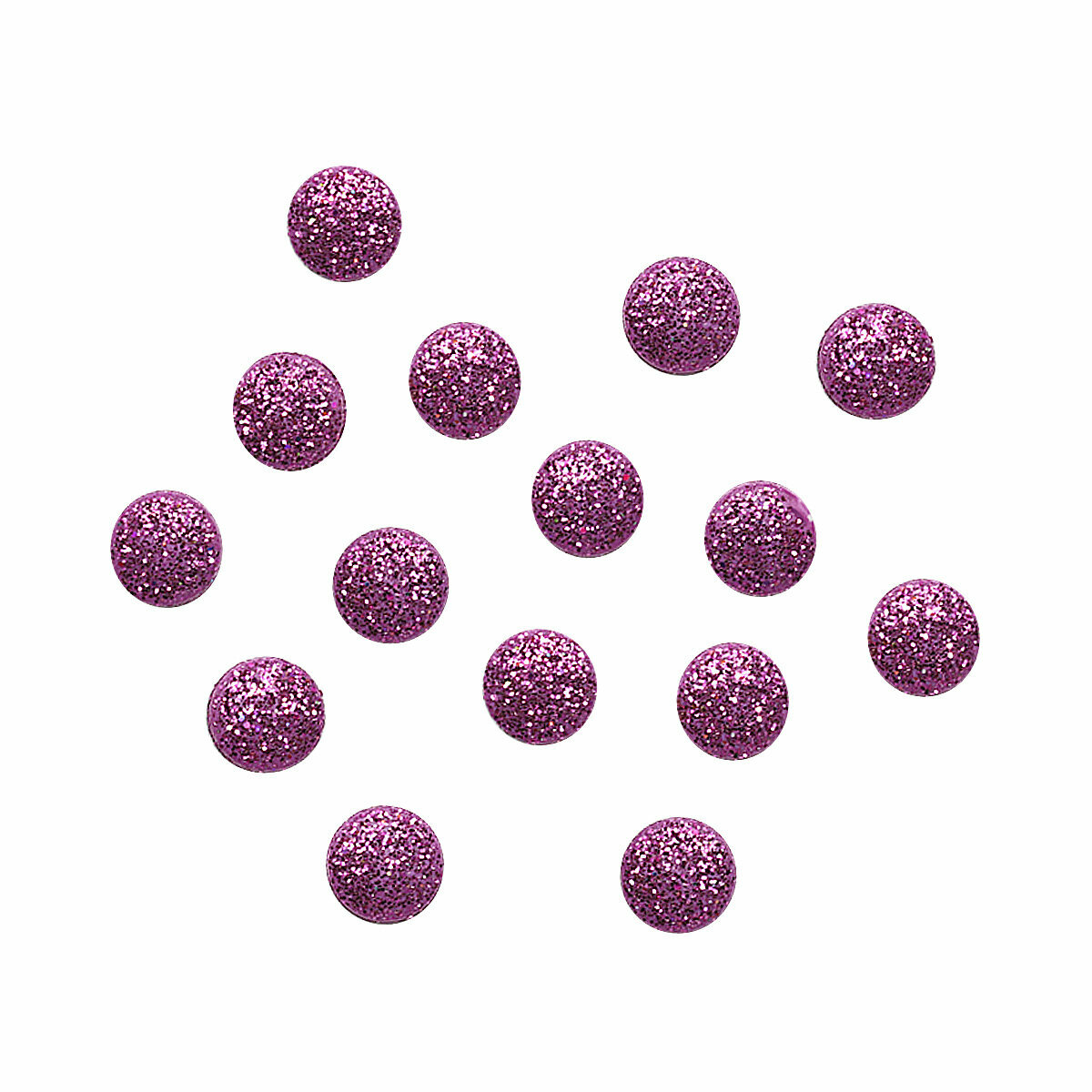 Кабошоны для декора подарков 'Круги' малые, 15 шт, розовый с блестками, Dress it up