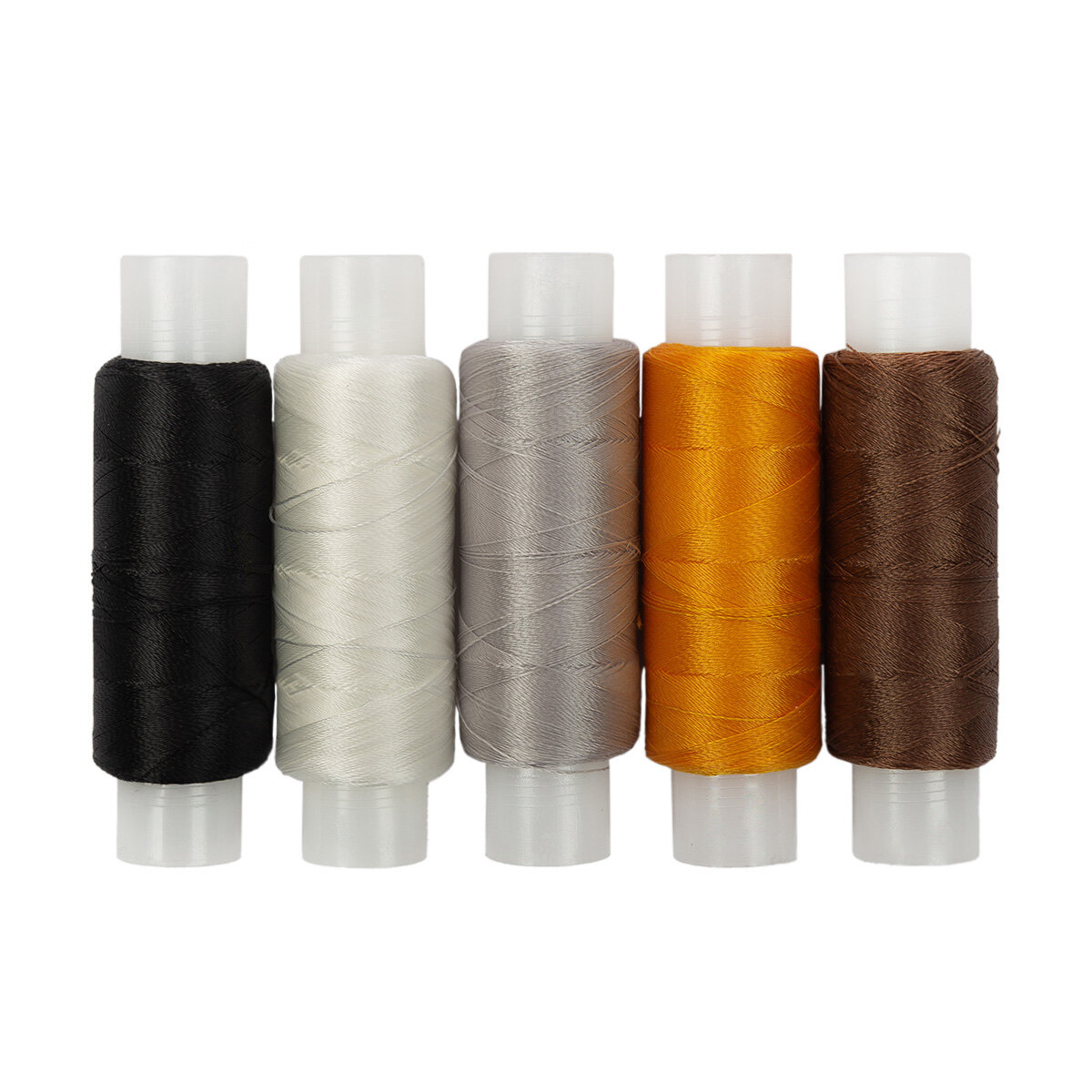 Нитки для бисера TYTANIUM TNM 80% полиамид, 20% полиэстер 0.1 мм 5 шт 110 м 120 я Ассорти №1