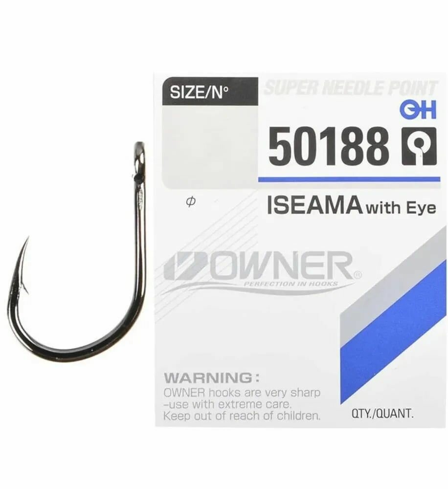 Крючки рыболовные Owner 50188 № 14 (10шт) Iseama, одинарные