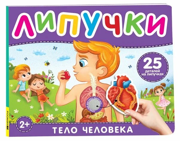 Кн. карт(Росмэн) КнСЛипучками Тело человека (Котятова Н. И.)