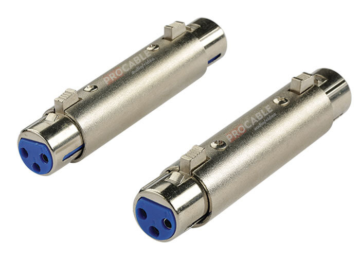 Переходник XLR (CANON) гнездо <--> XLR (CANON) гнездо